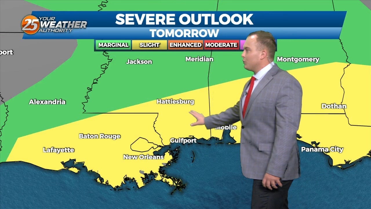4/26 - Jeff's "Severe Weather Threat" Wednesday Night Forecast - WXXV ...