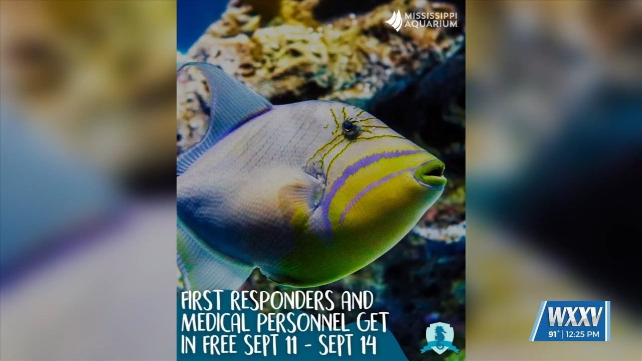 Free admission to the MS Aquarium for first responders, medical personnel