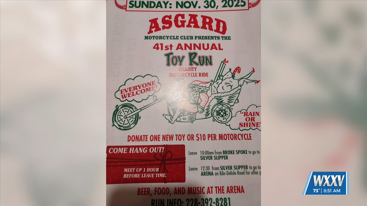 Asgard Motorcycle Club hosting annual Toy Run - WXXV News 25