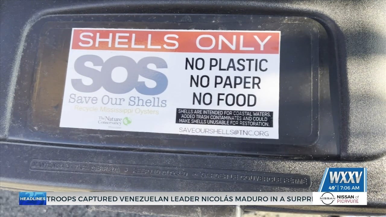 Oyster shell recycling site open in Ocean Springs - WXXV News 25