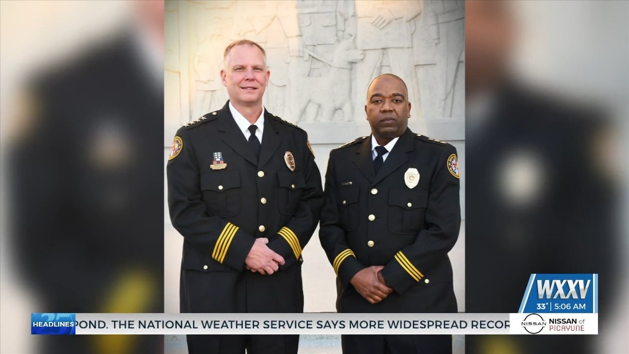 Pinning ceremony for new leadership at Biloxi Police Department - WXXV ...