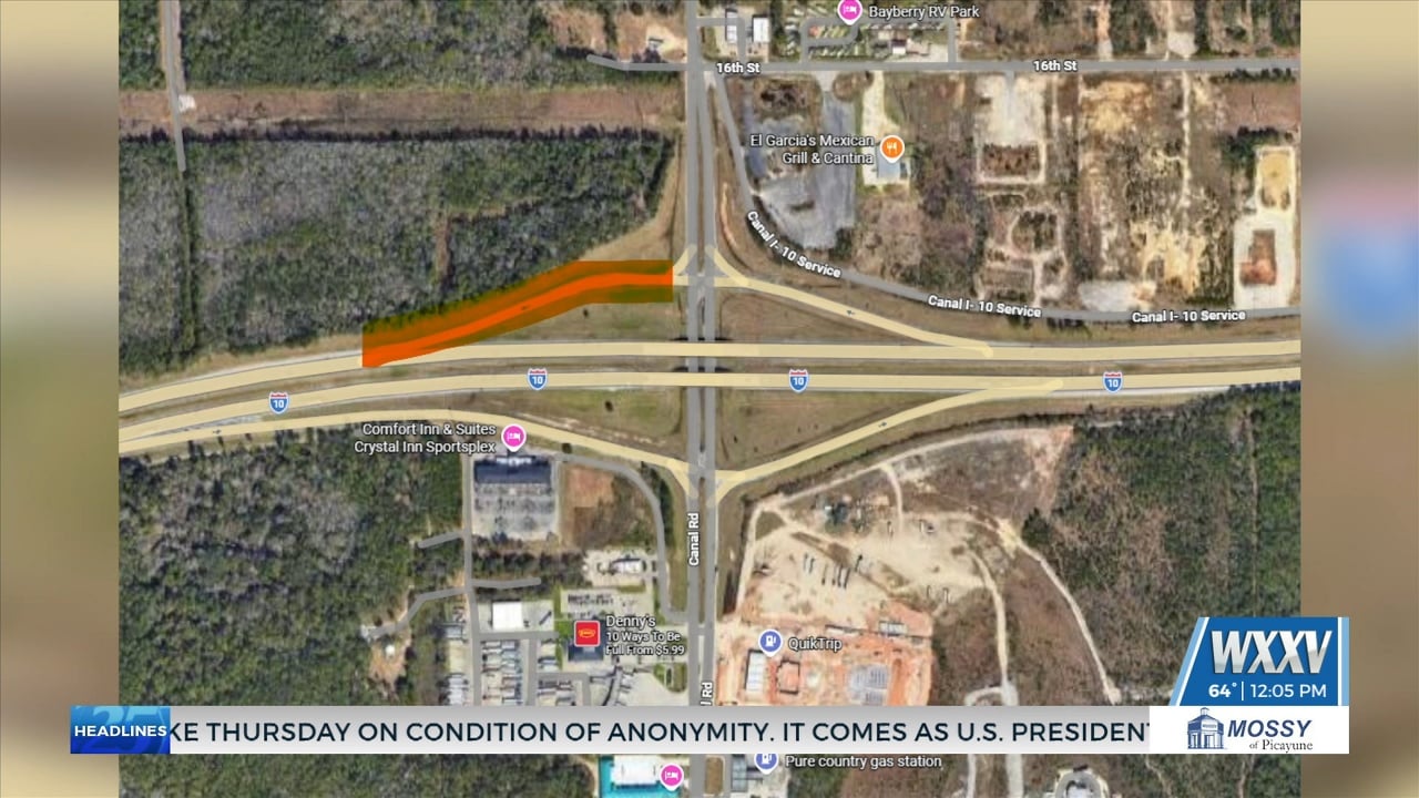 Closure expected for Exit 28 entrance ramp in Harrison County - WXXV ...