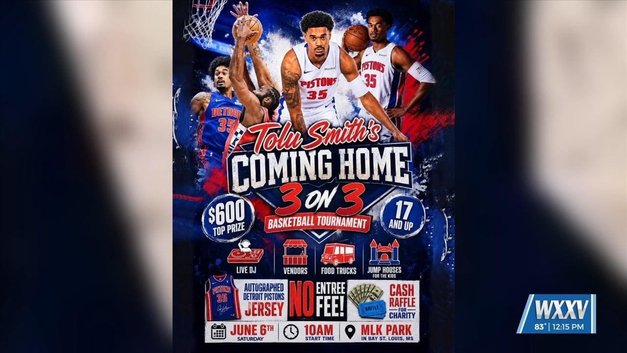 Detroit Pistons Forward Tolu Smith returns home for Bay St. Louis ...